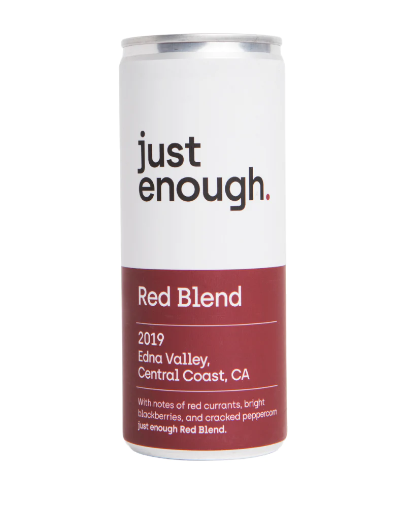 Just Enough Edna Valley Red Blend 250 ml can | Ratto's Deli and Market
